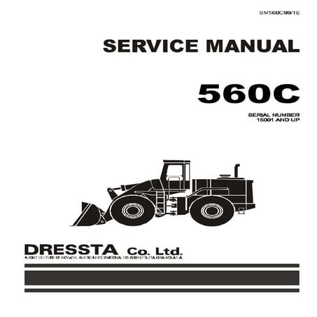 Dressta 560 c wheel loader service repair manual sn 15001 and up | PDF