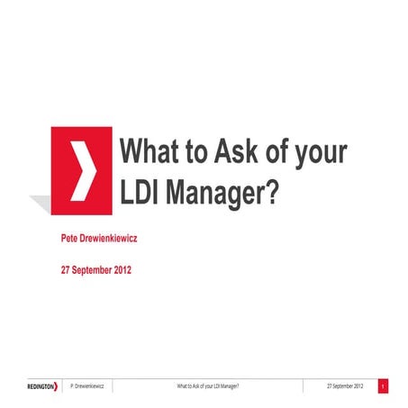 What to Ask of your LDI Manager? | PDF | Stocks and Bonds | Personal Investing