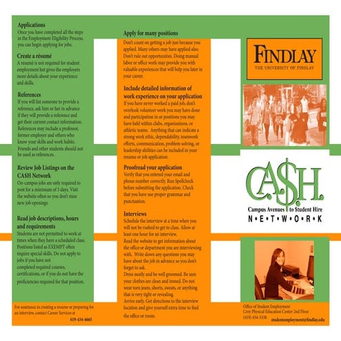 CalWORKs Brochure Student | PDF