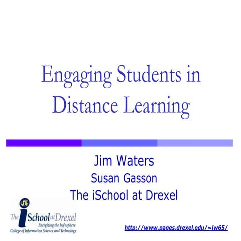 Engaging Students in Distance Learning | PPSX | Educational Assessment ...