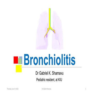 Bronchiolitis: Current Guidelines for Diagnosis and Management By ...