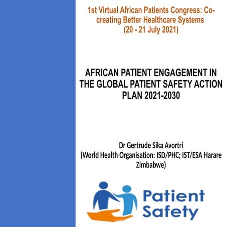 INTERNATIONAL PATIENT SAFETY INTERNATIONAL PATIENT SAFETY | PPTX