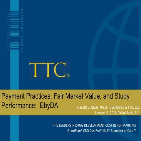 Payment Practices, FMV, and Study Performance - Harold Glass | PPT