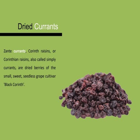Dried currants nutrition facts | PPT