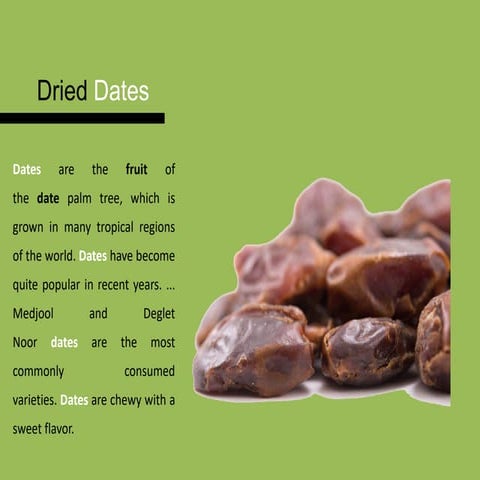 Dried dates nutrition facts | PDF
