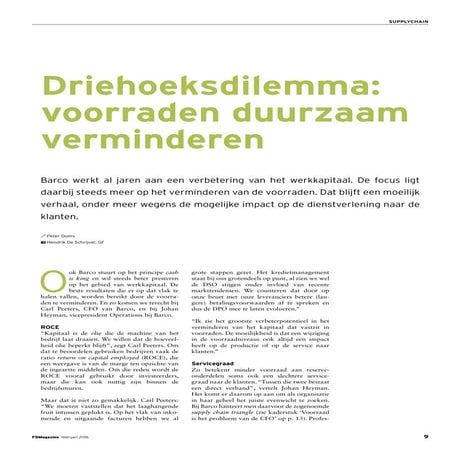 IN DUTCH - Driehoeksdillema voorraden duurzaam verminderen. dillema in ...