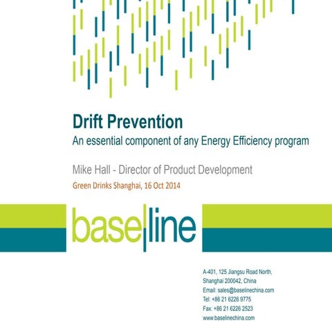 Drift Prevention - Essential Component of Energy Efficiency Program | PDF