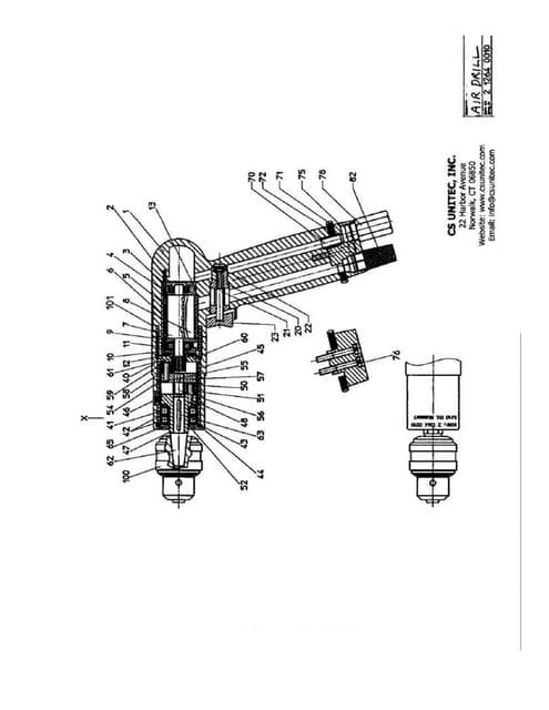 CS Unitec Pneumatic Rotary Hammer Drill Schematic: 2 1262 0010 | PDF