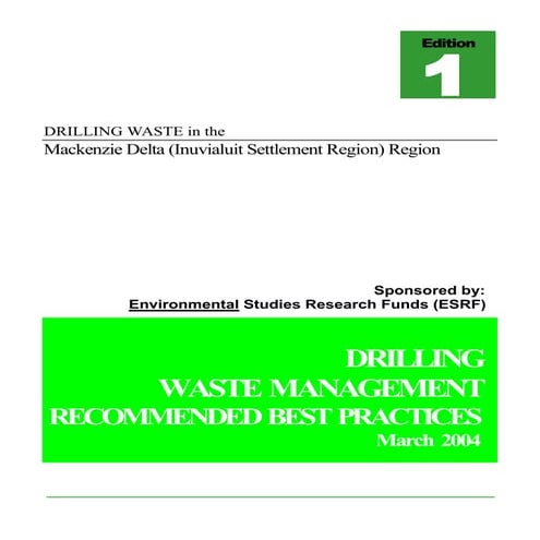 Drilling waste | PDF