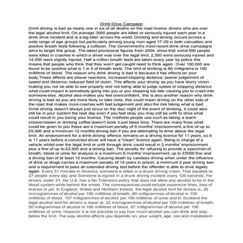 Drinkdrivecampaign | PDF