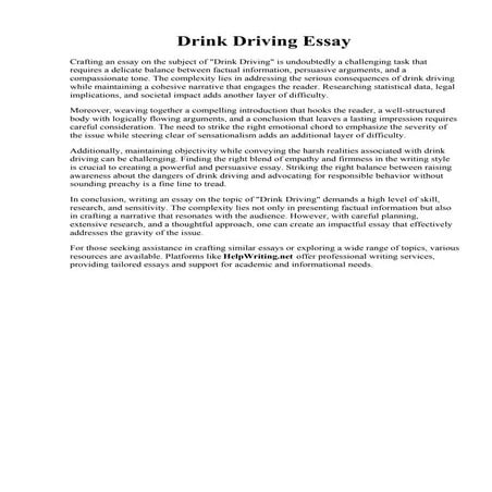 Drink Driving Essay.pdf