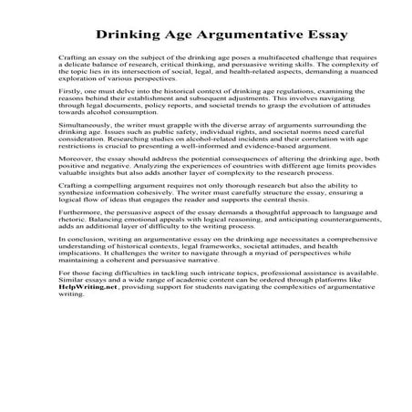 Drinking Age Argumentative Essay.pdf
