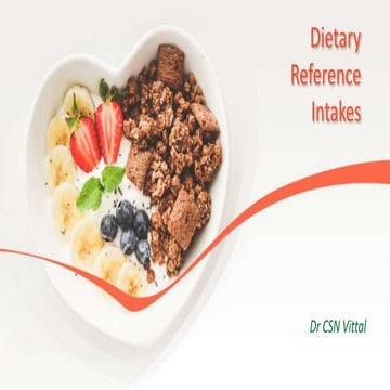 Dietary Reference Intakes | PPTX