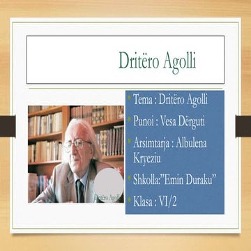 Dritëro agolli | PPTX