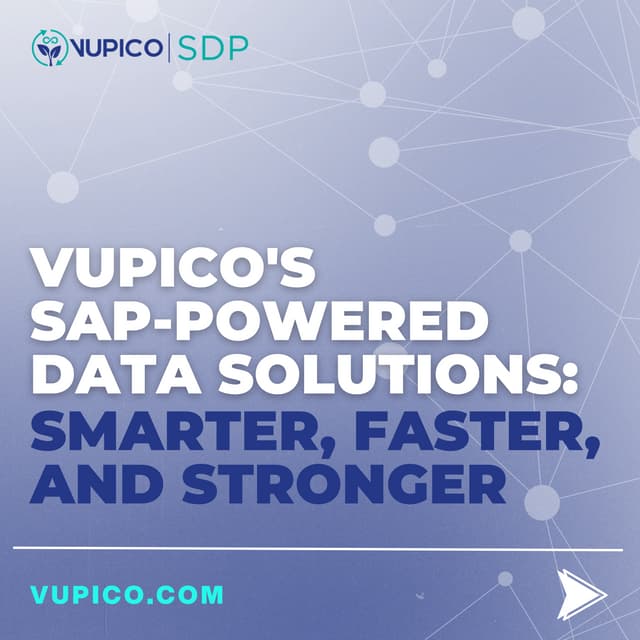 VUPICO's SAP Powered Data Solutions- Smarter, Faster, and Stronger | PDF