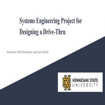 Drive thru project presentation | PPTX