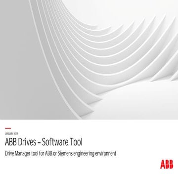 ABB DRIVE MANAGER TOOL REV-4 | PPT
