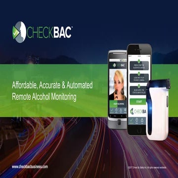 CheckBAC Alcohol Monitoring Platform | PPT