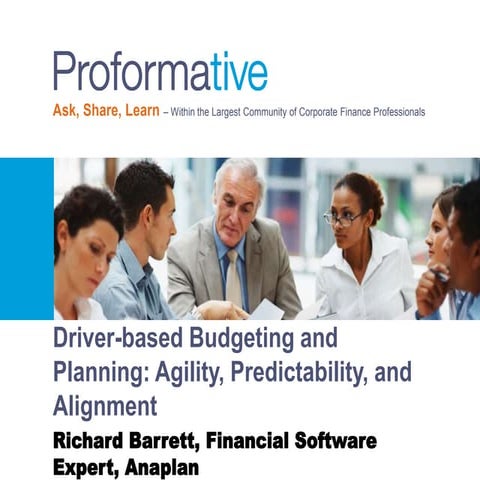 Making driver-based planning and budgeting work | PPTX