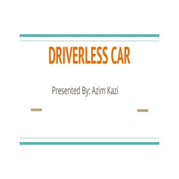 Introduction/Fundamental concepts to Driverless Car.pptx