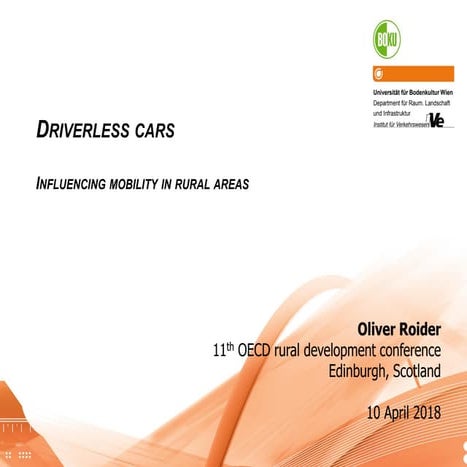 Oliver Roider- Driverless cars | PPT