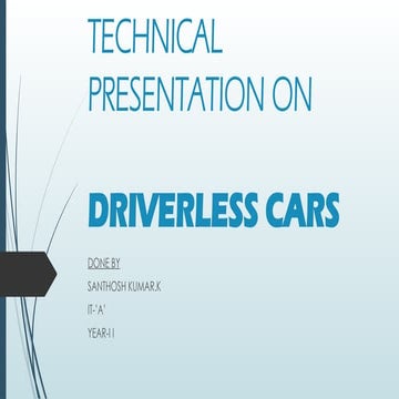 Google Driverless Cars | PPTX