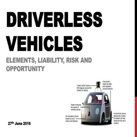 Driverless Vehicles in Insurance | PPT
