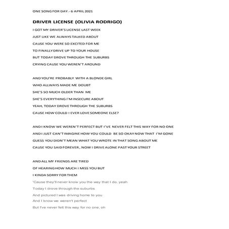 Driver license | DOCX