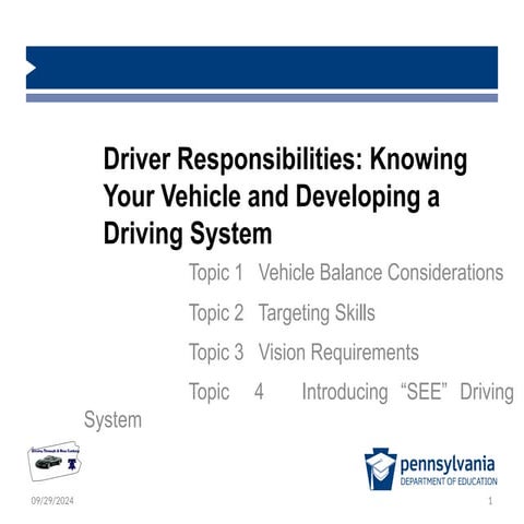 Driver Preparation 4 Developing a Driving System.pptx