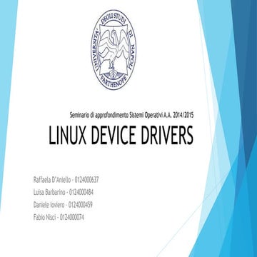 Linux Device Drivers | PPTX | Operating Systems | Computer Software and ...