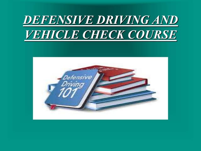 Defensive Driving | PDF