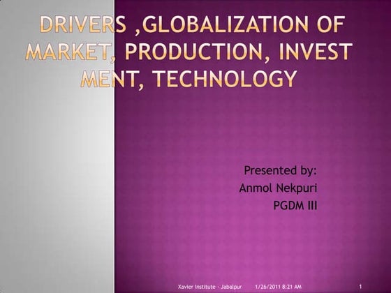 The political economy of international trade | PPT