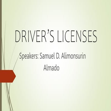 DRIVER’S LICENSES.pptx