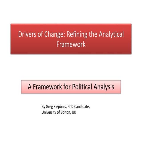 Drivers of change ppt. | PPTX