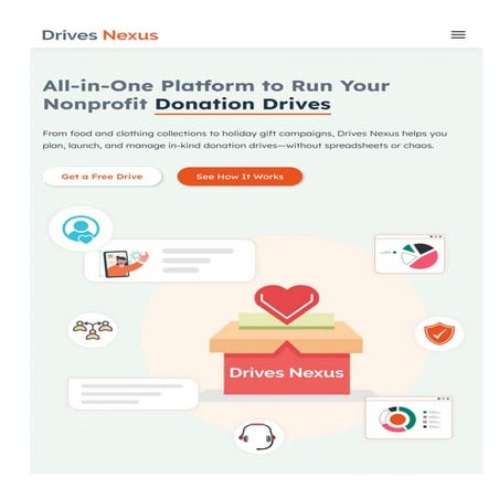 All-in-One Platform to Run Your Nonprofit Donation Drives | PDF