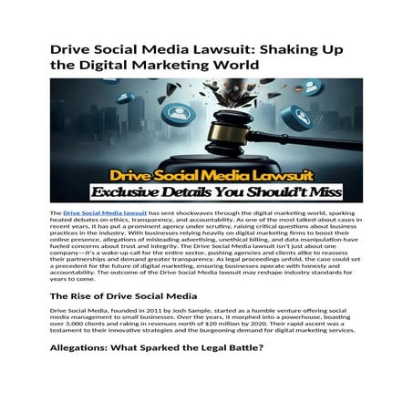 Drive Social Media Lawsuit Shaking Up the Digital Marketing World.docx