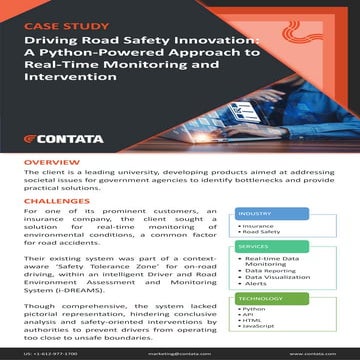 Driving Road Safety Innovation: A Python-Powered Approach to Real-Time ...
