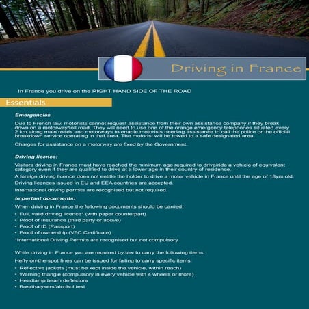 Driving in france | PDF