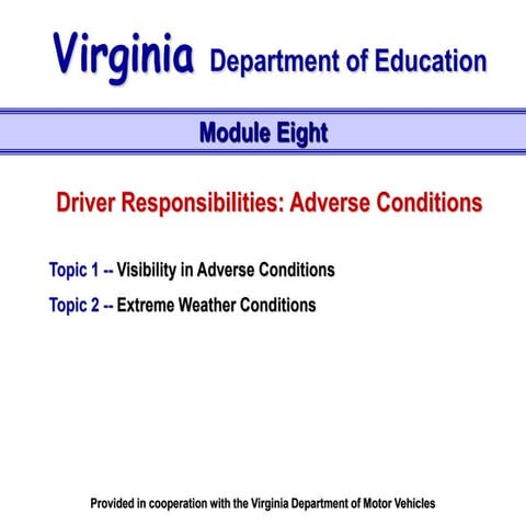 Working in adverse weather on the road. | PPT