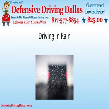Driving in rain | PPT