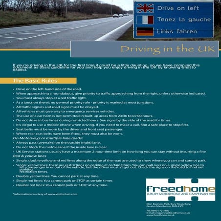 Driving in the uk | PDF