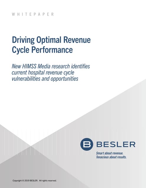 Driving optimal revenue cycle performance - infographic | PDF
