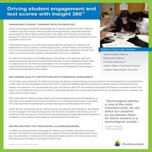 Driving student engagement with insight 360 | PDF | Educational ...