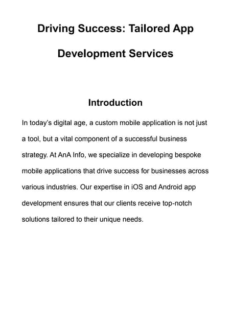 Empowering Artisans Globally with Custom Mobile App Development | PPT