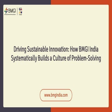 Driving Sustainable Innovation How BMGI India Systematically Builds a ...