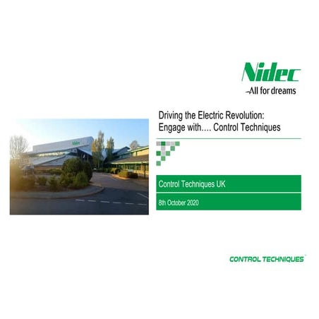 Engage with...Control Techniques, a Nidec Brand | Driving the Electric ...
