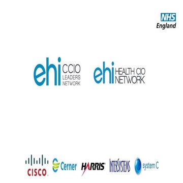 CCIO Leaders Network, Dr Joe McDonald, Chair of the CCIO Leaders ...