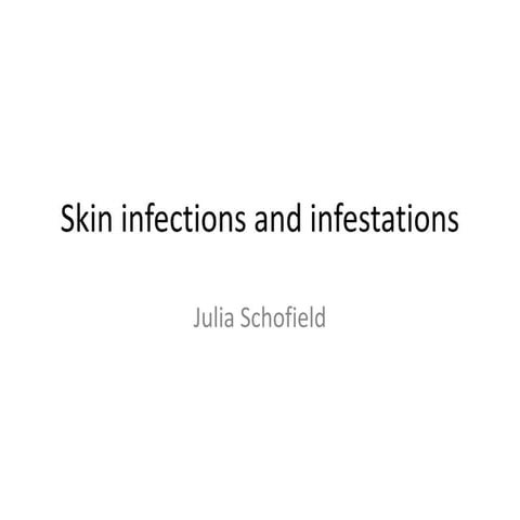 SKIN INFECTIONS WITH MANAGMENT | PPT