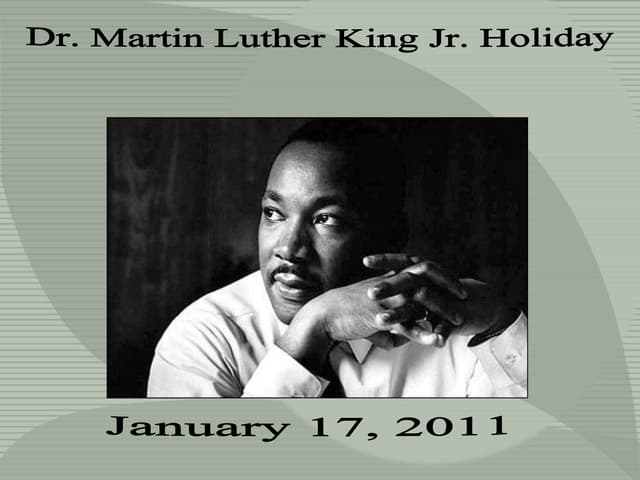 Martin luther king jr presentation | PPSX