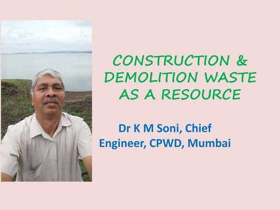 construction and demolition waste management | PPTX | Civil Engineering ...